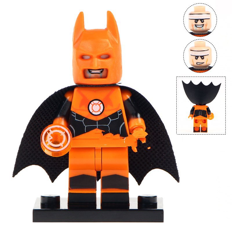 Orange Lantern Batman Custom DC Comics Superhero Minifigure – LittleBlockShop