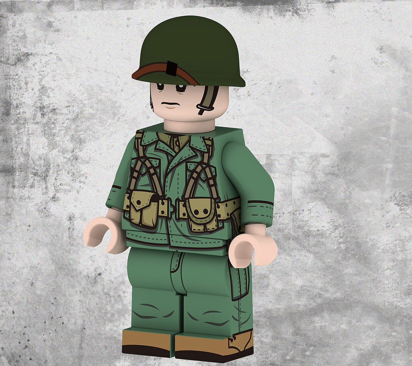 U.S. Army Soldier Custom Minifigure – LittleBlockShop