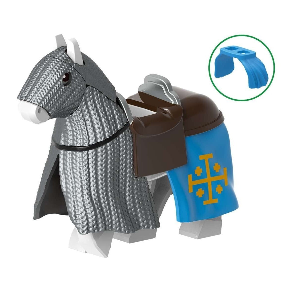 Knight of the Order of Jerusalem Armored Warhorse Custom Minifigure ...