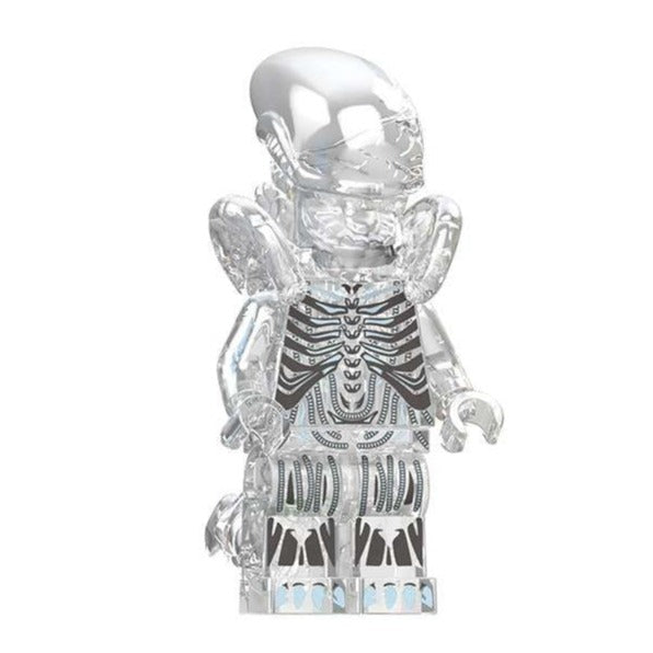 Aliens Transparent Xenomorph Minifigure | LittleBlockShop