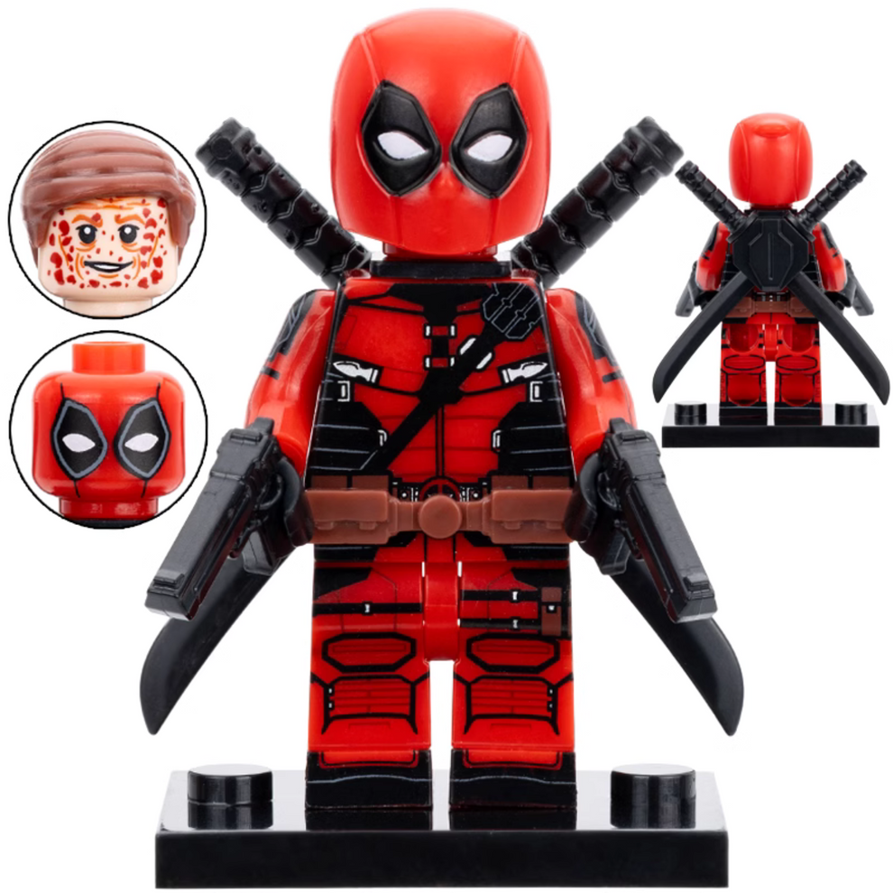 Buy Deadpool Custom Marvel Superhero Minifigure | Custom LEGO-Compatib ...